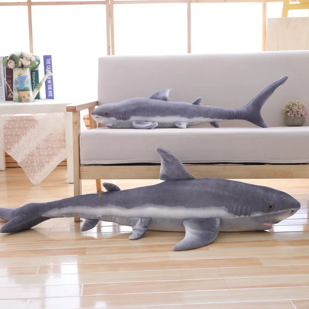 Great White Shark Cushion - Dark Grey – KASIE's Room