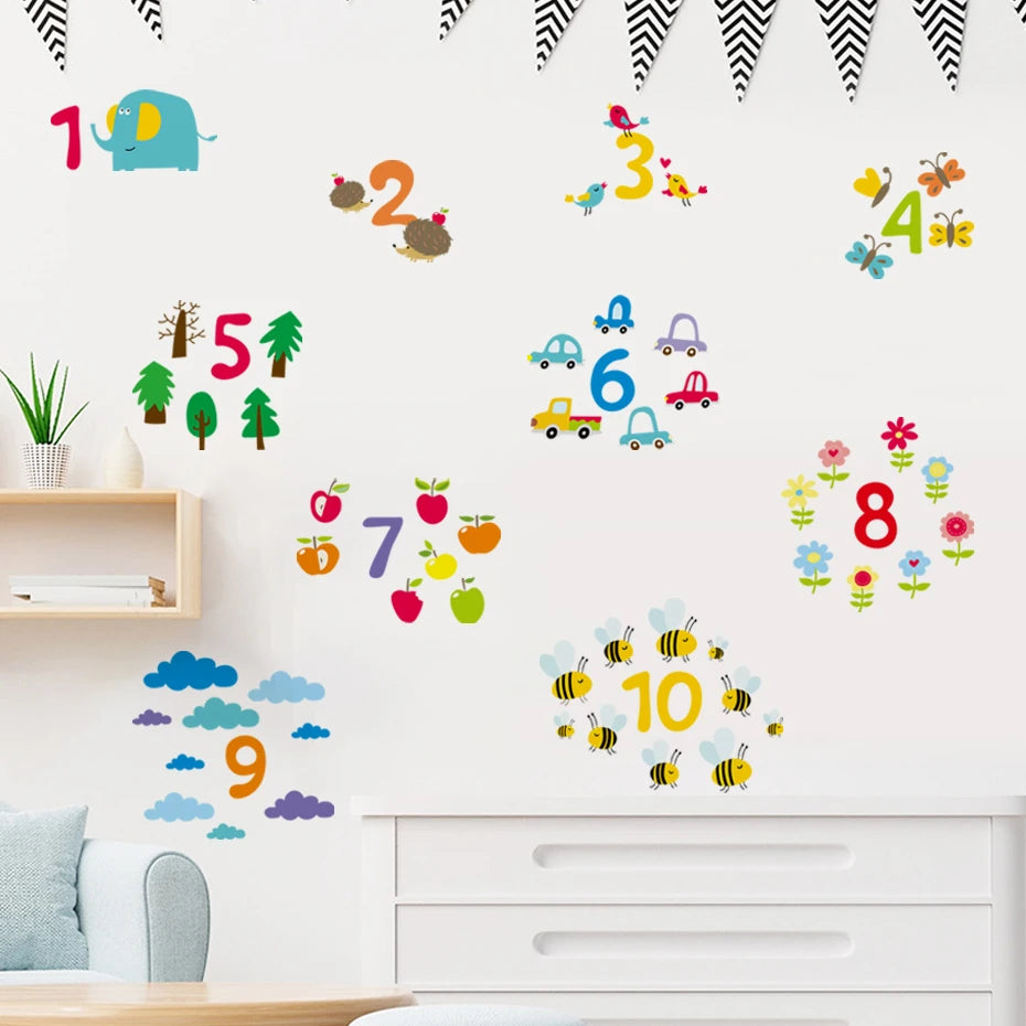 Educational Fun Wall Decal Stickers - Counting Fun – KASIE's Room