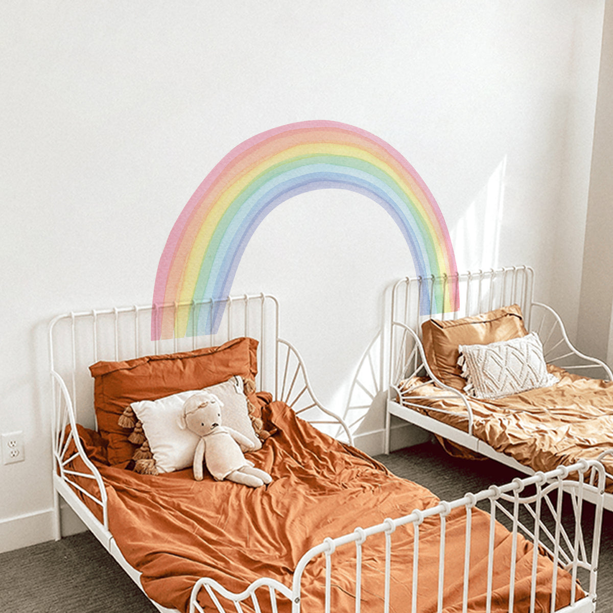 Rainbow Dreaming Fabric Wall Decal Sticker - Pastel Wall Rainbow 1.4m ...